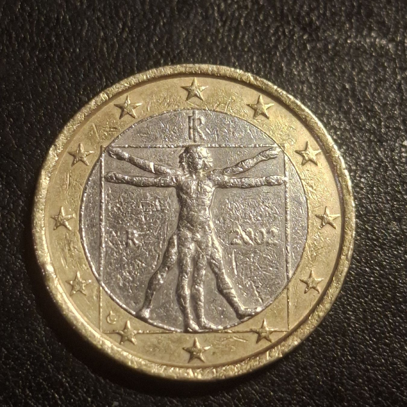 1 Euro Italia - Homme de Vitruve - Année 2002 (D'occasion) à Susten ...