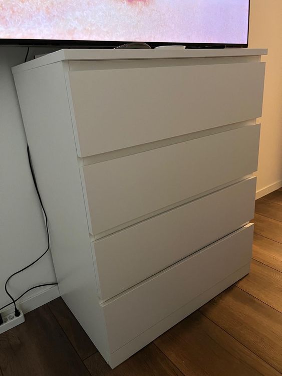 Ab 1.- | IKEA MALM Kommode weiss (Gebraucht) in Eglisau für CHF 36 – nur Abholung auf Ricardo kaufen