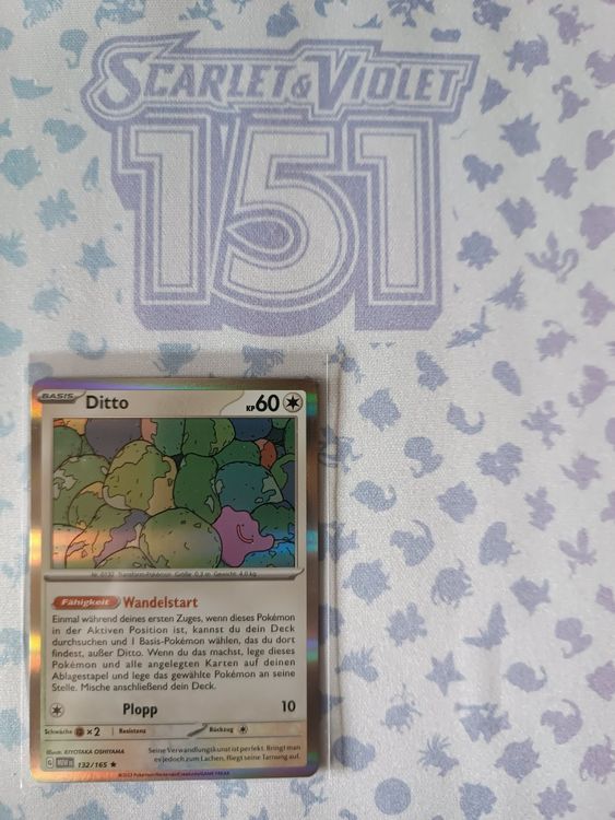 Pokémon (MEW 151): Ditto 132/165 (DE) - Holo (Neu (gemäss Beschreibung ...