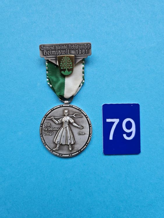 HEIMISWIL 1961 SCHIESSEN KRANZABZEICHEN MEDAILLEN MÜNZEN (Gebraucht) in Ermatingen für CHF 2 ...