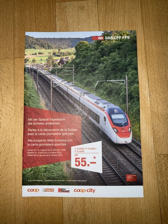 SBB Day Pass Upgrade Coupon, Valid until 8 Oct 2025 (Neu (gemäss ...