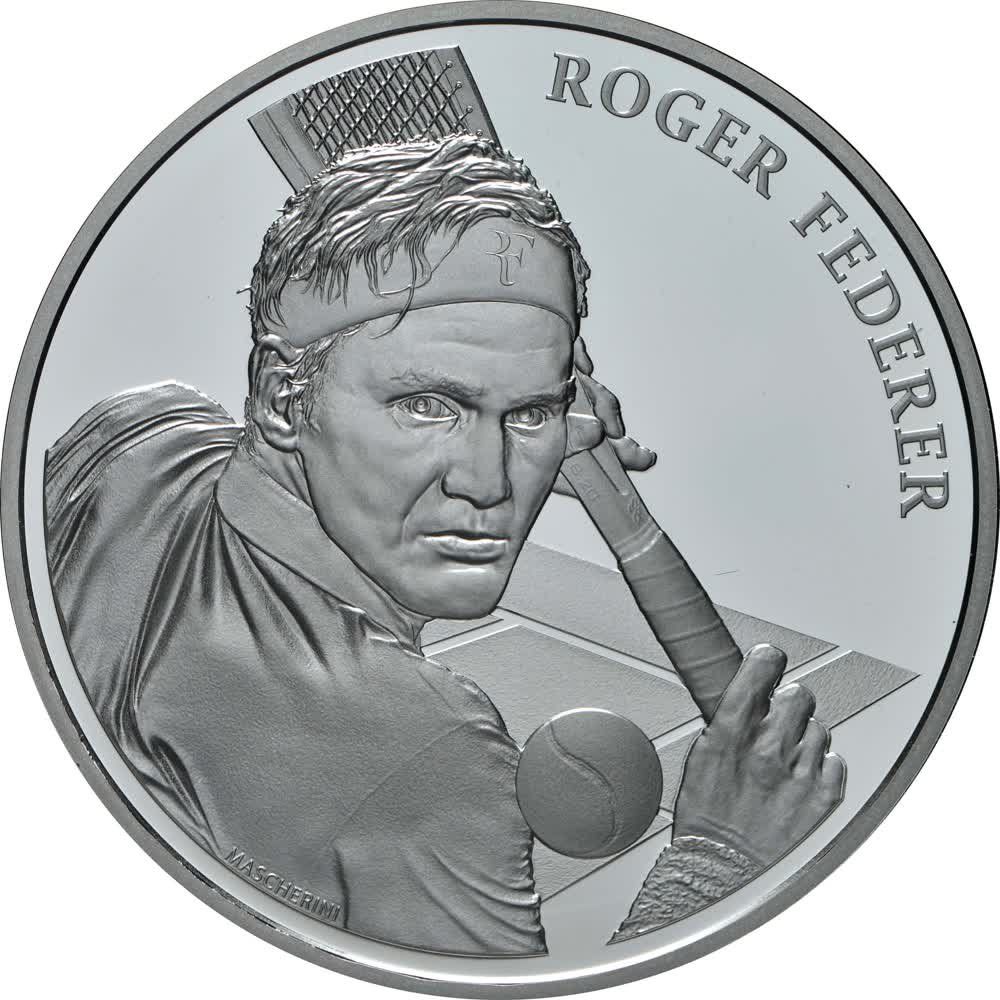 Probeprägung «zu ehren Roger Federer 2020» **RAR** (Neu und ...
