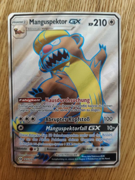 Pokemon Manguspektor GX holo Ultra Rare Sun & Moon Base | Kaufen auf ...