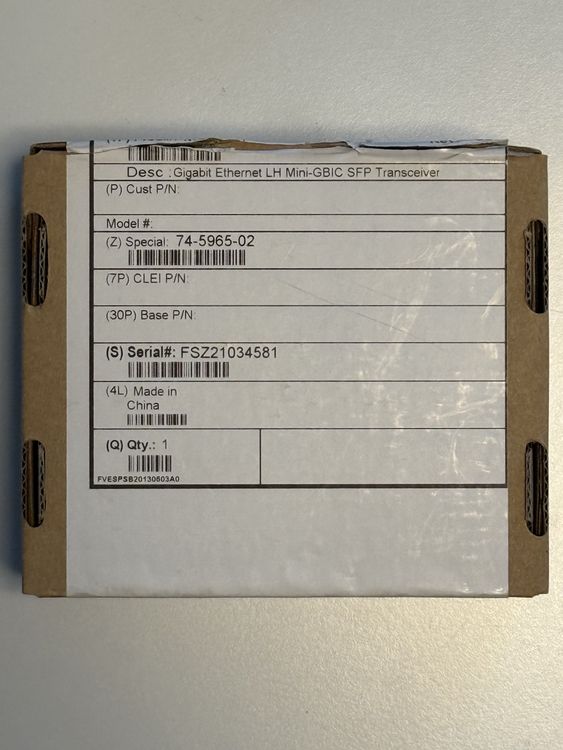 Cisco MGLBH1 Gigabit Ethernet Mini-GBIC SFP Transceiver (49) (Neu ...