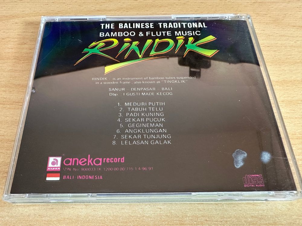 I Gusti Made Kecog – Rindik: The Balinese Traditional Bamboo (Gebraucht ...