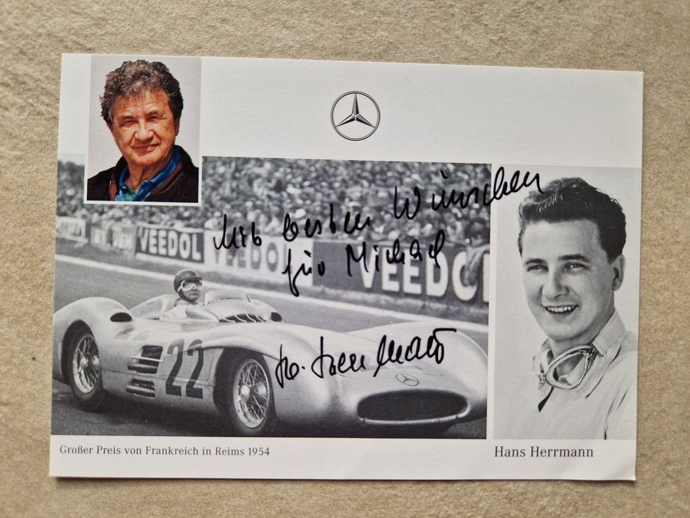 Hans Herrmann - Originalautogramm auf Karte (Gebraucht) in ...
