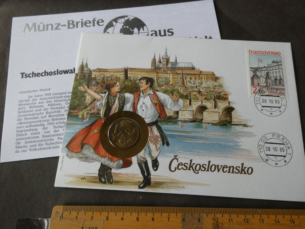 Tschechoslowakei 1985, Münzbrief (Neu (gemäss Beschreibung)) in Hinterforst für CHF 4 – mit ...