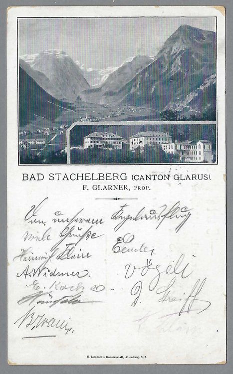 1899, BAD STACHELBERG, SALTENE KARTE | Kaufen auf Ricardo