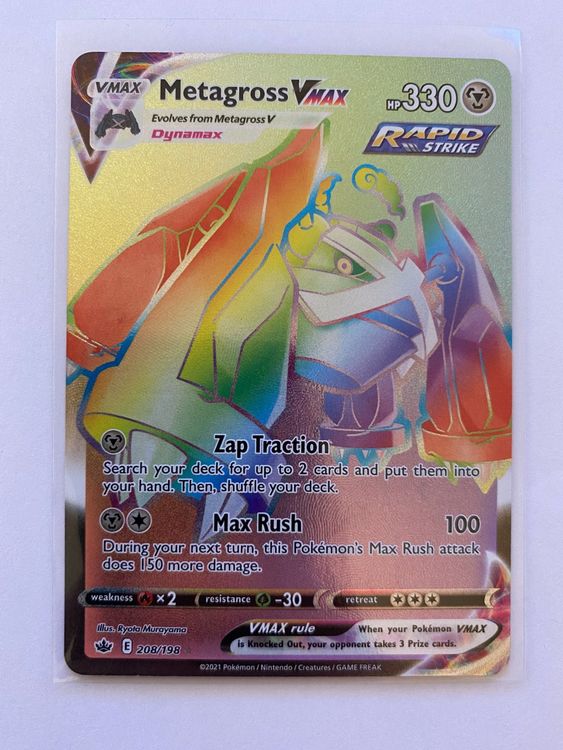 Pokemon Metagross VMax 208/198 Chilling Reign EN (Neu (gemäss ...