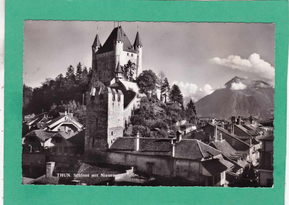 Thun Schloss mit Niesen 1950 | Kaufen auf Ricardo