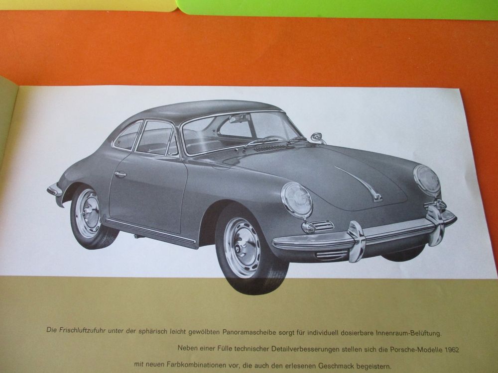PORSCHE TYP 356 B – 1962 Prospekt | Kaufen auf Ricardo
