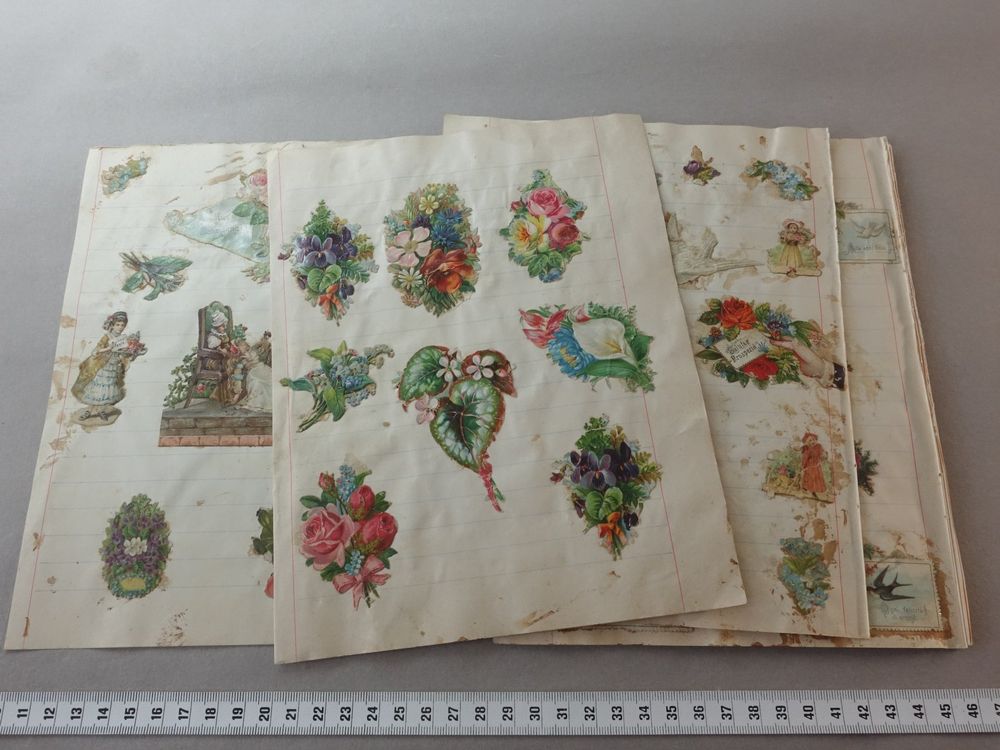 Sammlung / Lot ca. 120 antike Oblaten, Glanzbilder (defekt) (Defekt) in Lenzburg für CHF 4 – mit ...