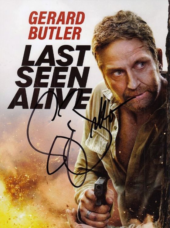 LAST SEEN ALIVE Gerard BUTLER AUTOGRAM (Gebraucht) in Egg b. Zürich für ...
