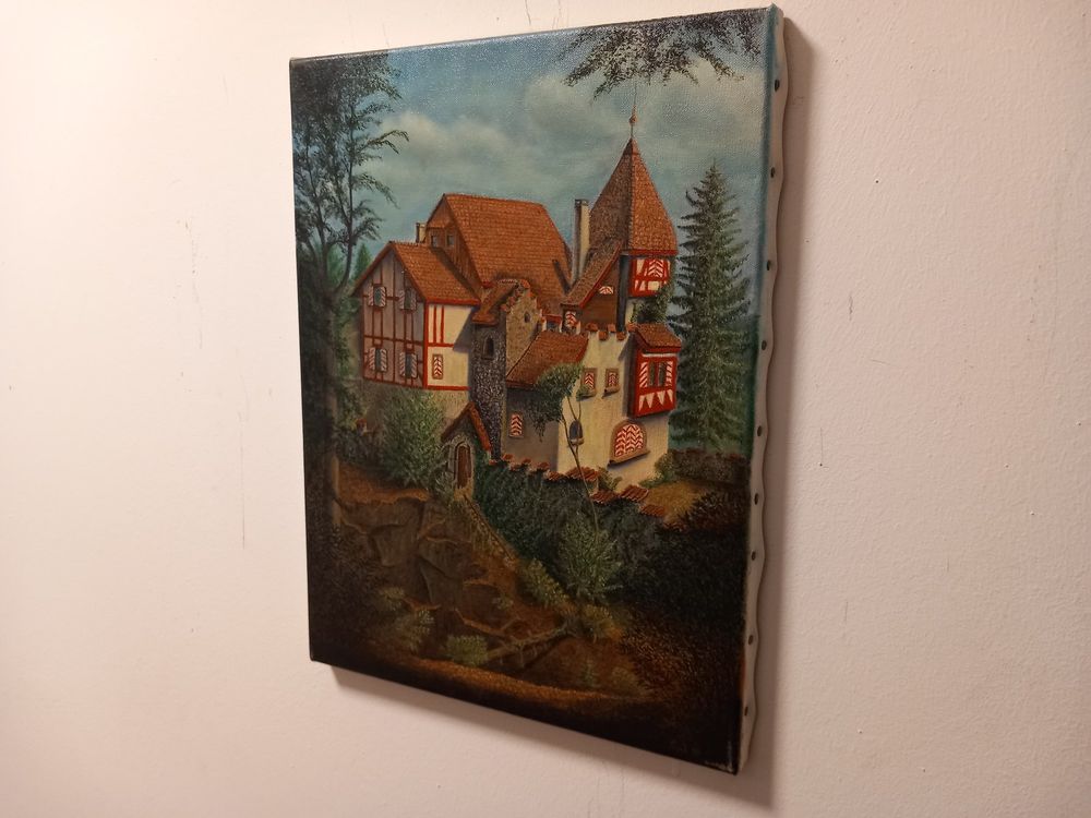 SCHLOSS THORENBERG LITTAU LU - Oel auf Leinwand signiert | Kaufen auf ...