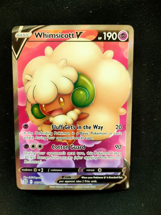 Pokemon Card Whimsicott V Brilliant Stars English EN Rare | Kaufen auf ...