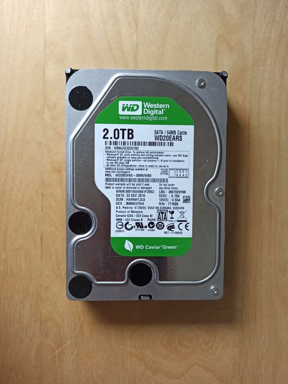 2 TB Western Digital HDD (Gebraucht) in Teufen AR für CHF 20 – mit ...