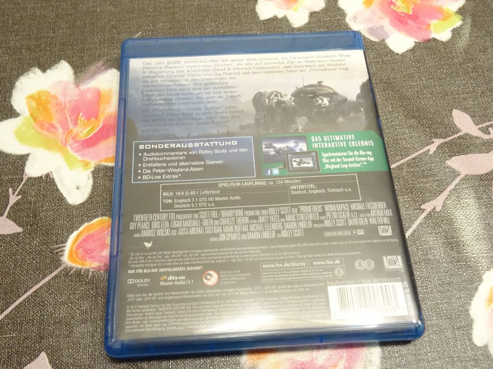 Prometheus - Dunkle Zeichen BLU-RAY (Gebraucht) in Olten für CHF 3.5 – mit Lieferung auf Ricardo ...