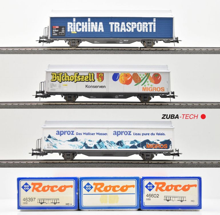 Roco 3x Schiebewandwagen der SBB H0 GS mit OVP (Neu (gemäss Beschreibung)) in St. Gallen für CHF ...