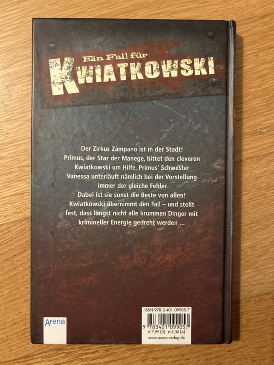 Krimi: Ein Fall für Kwiatkowski - Krach im Zirkus Zampano (Gebraucht ...