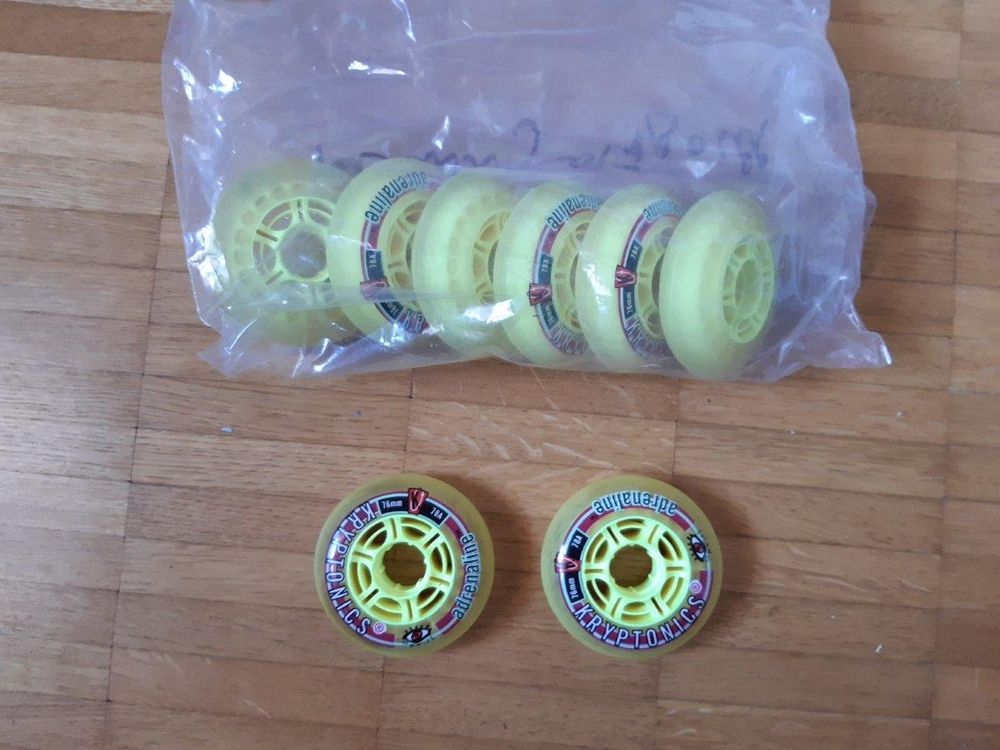 Pour rollers inline, roues Kryptonics neuves (Neu (gemäss Beschreibung ...