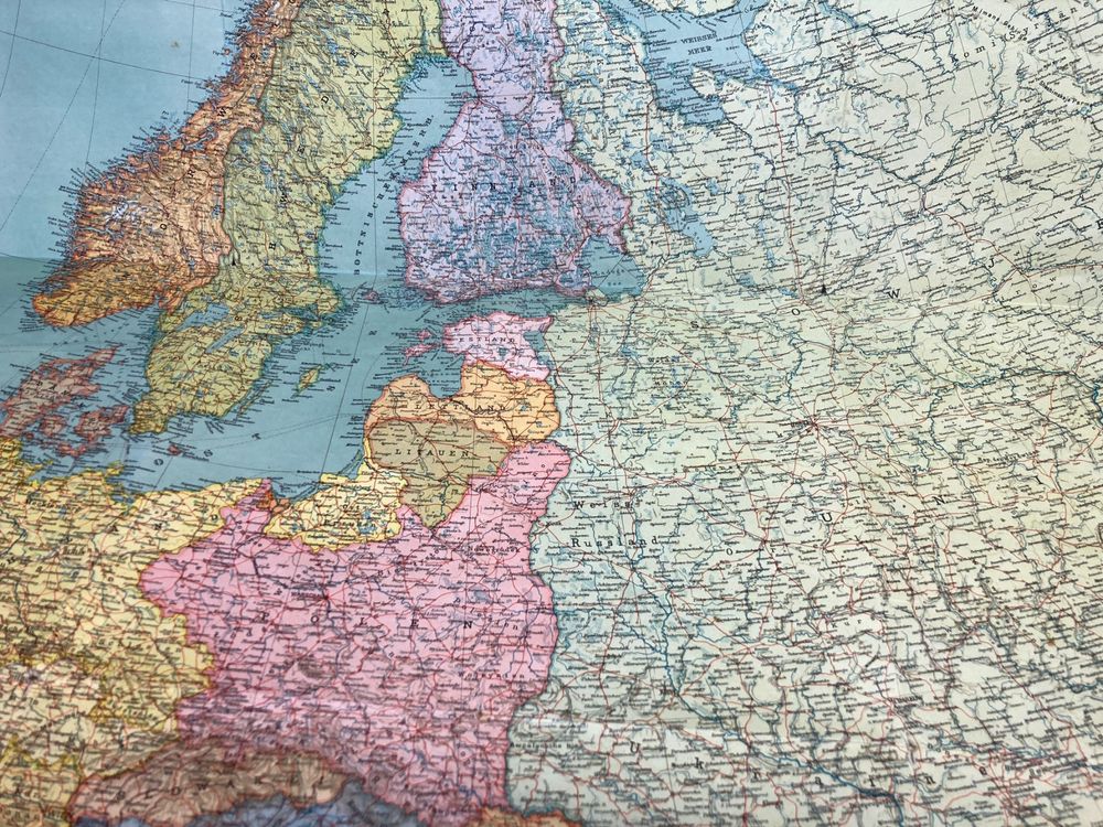 Europakarte Massstab 1:5000 000. Ukraine unter Russland (Gebraucht) in ...