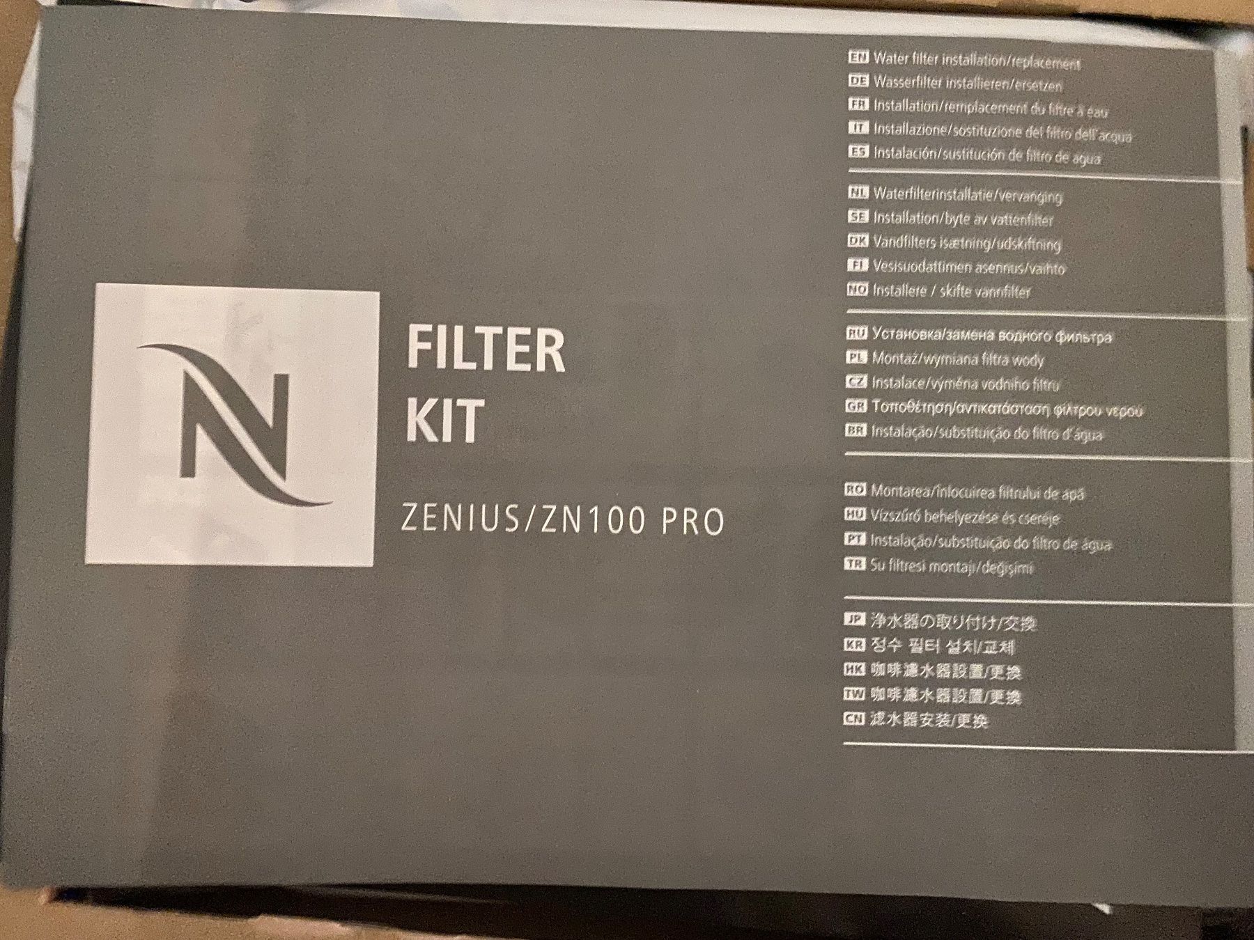 Nespresso Zenius ZN100 Pro Filter Kit, Aqua Clarity x 2 (Neu und ...