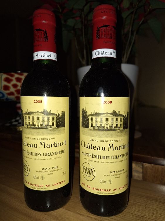 2 Flaschen Chateau Martinet 2008 (Grand vin de Bordeaux) (Neu und ...