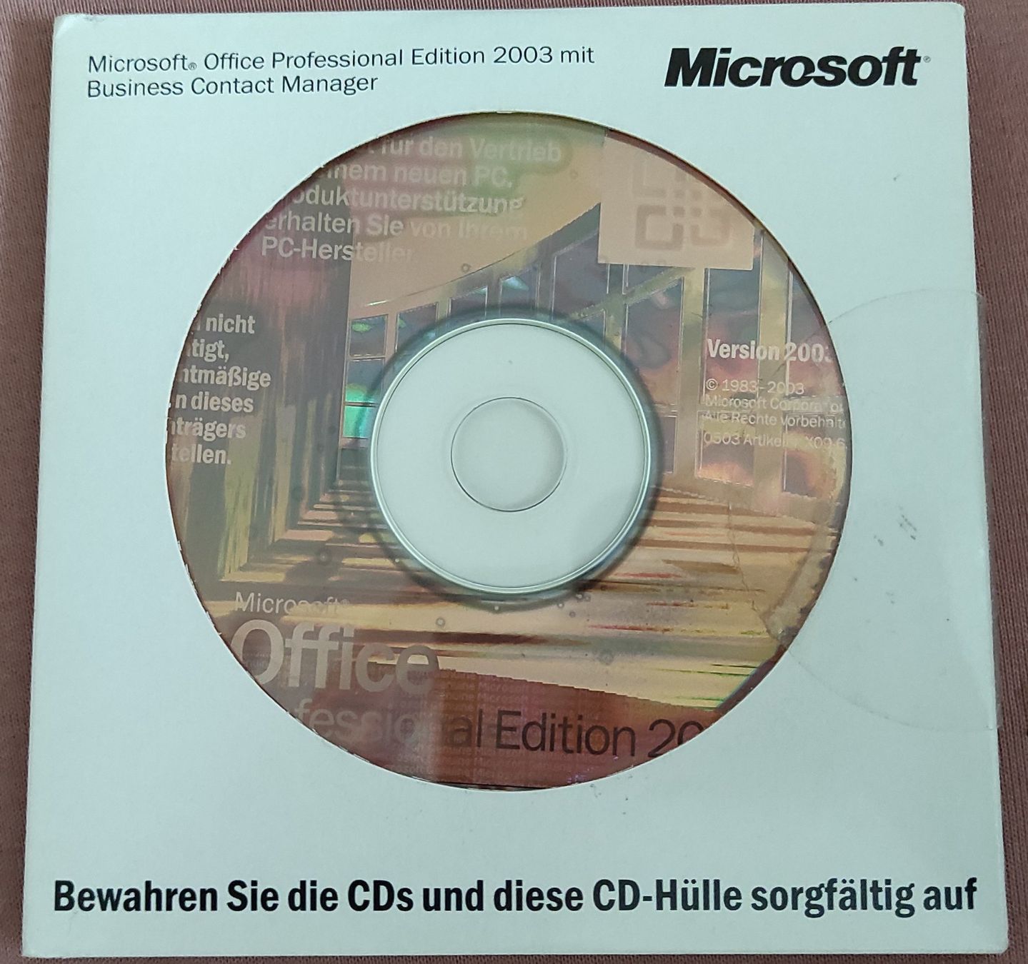 Orig. Microsoft Office Professional 2003 OEM CD + Lizenzkey (Neu und ...
