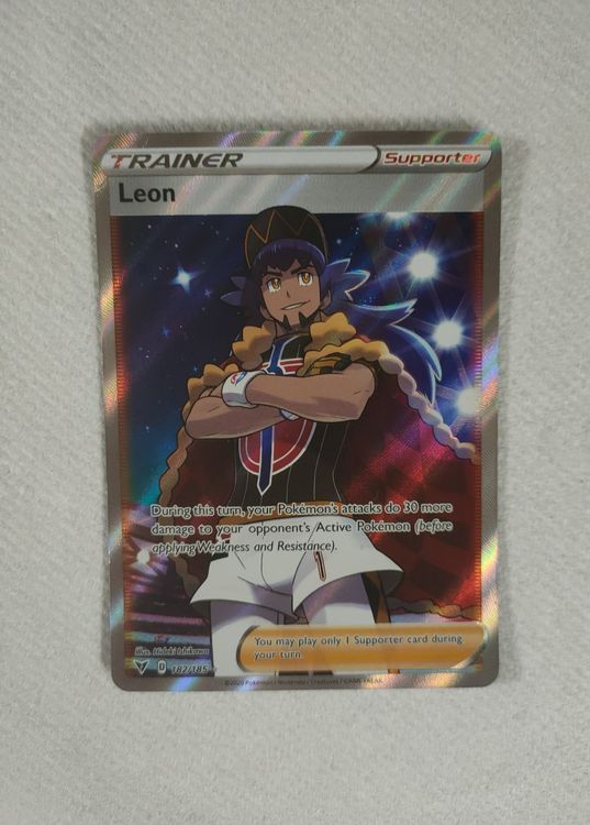 Pokemon card Leon English En Vivid Voltage carte 182/185 (Gebraucht) in ...