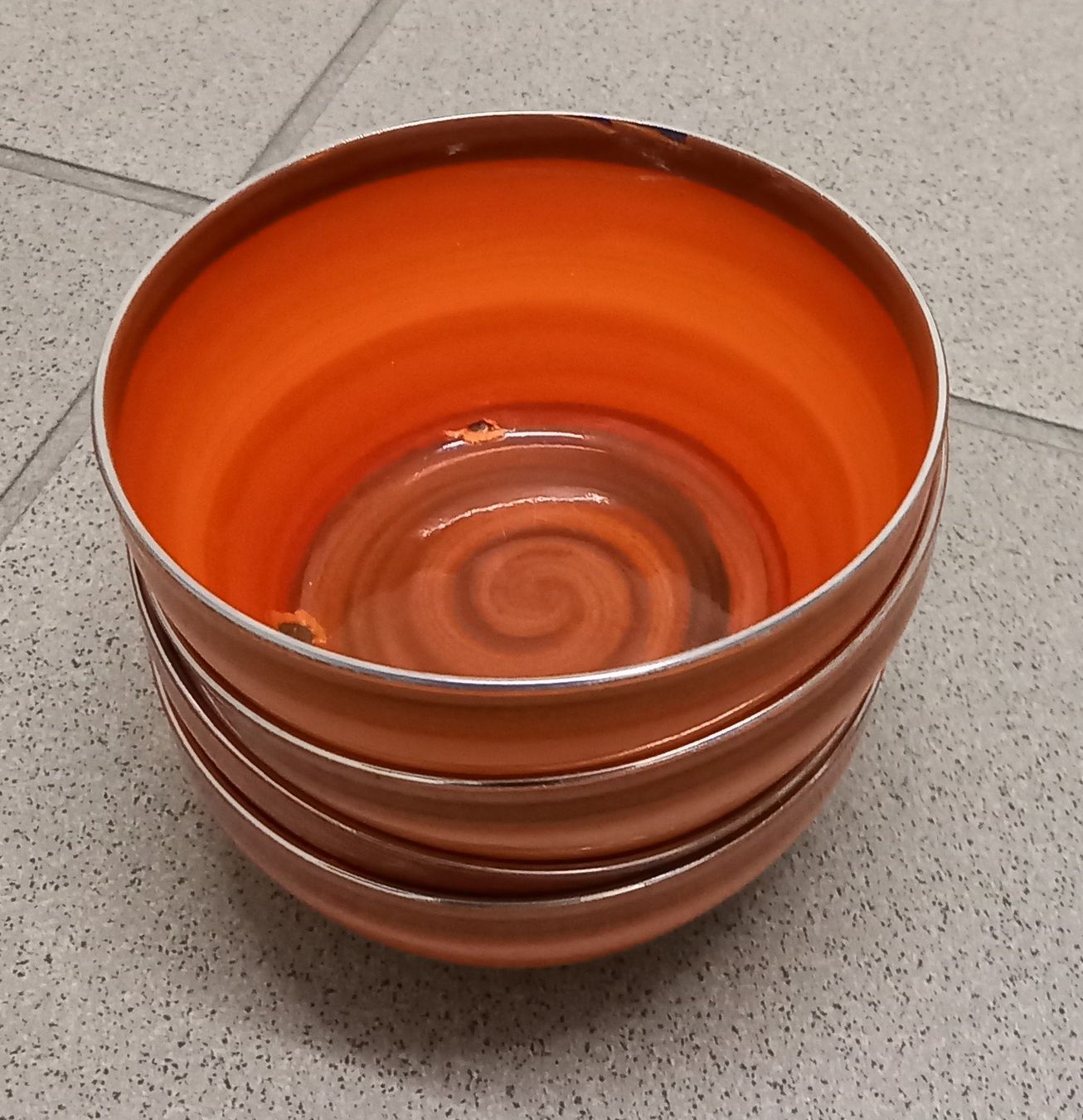 *MEALL - SCHÄLCHEN IN ORANGE - VINTAGE* DM 10.5/H 5/GEBR.SP. (Gebraucht ...