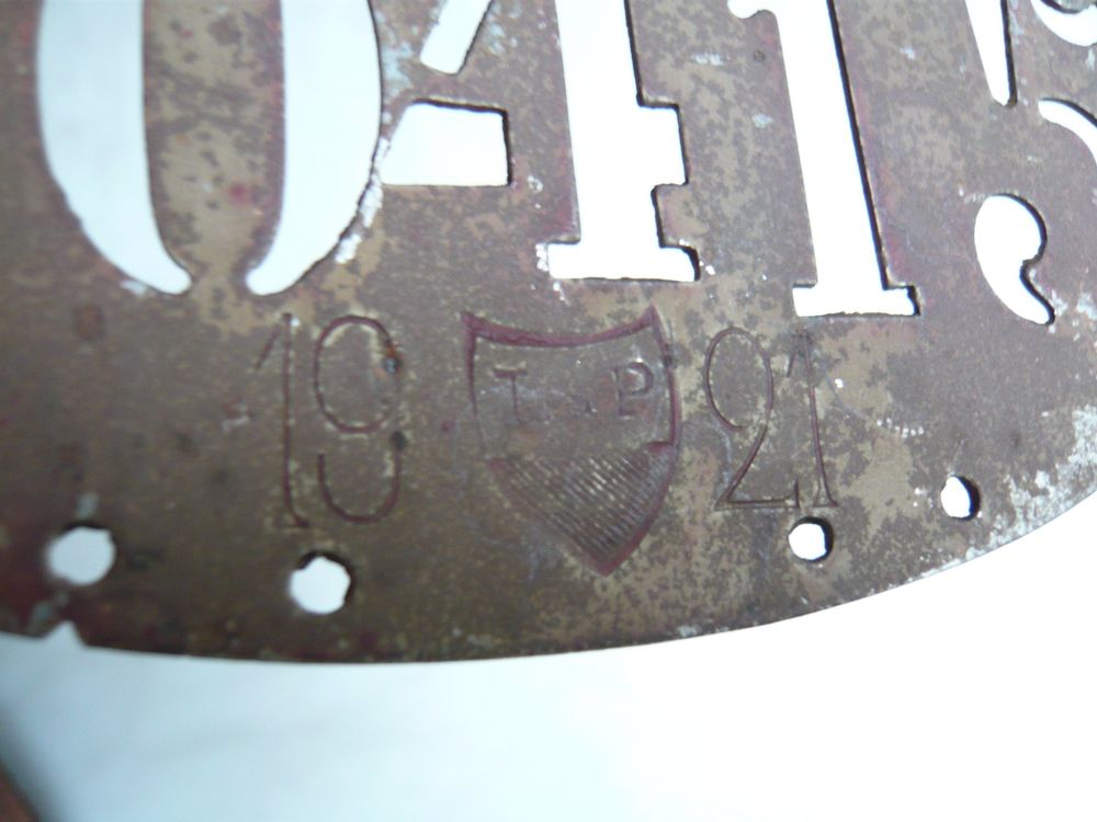 PLAQUE VELO VD 1921 ENVOI EN SUISSE UNIQUEMENT ! (Gebraucht) in ...