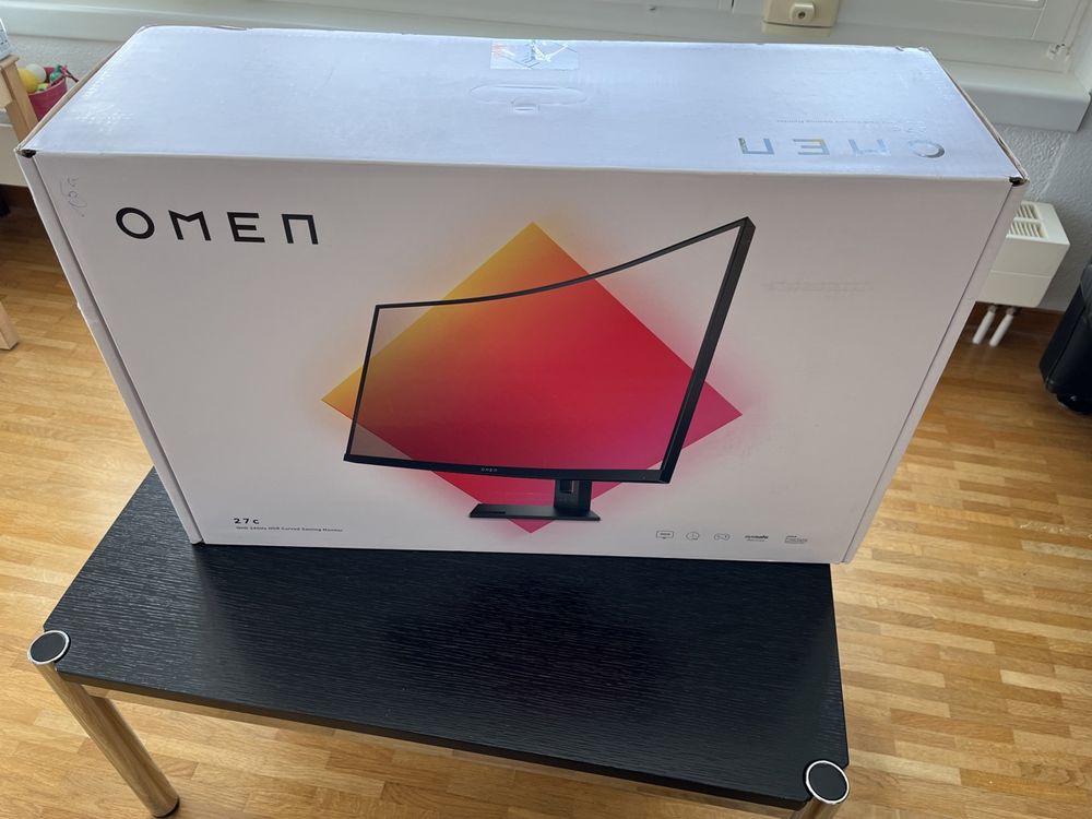 HP OMEN 27c Curved Monitor Bildschirm (Neu und originalverpackt) in ...