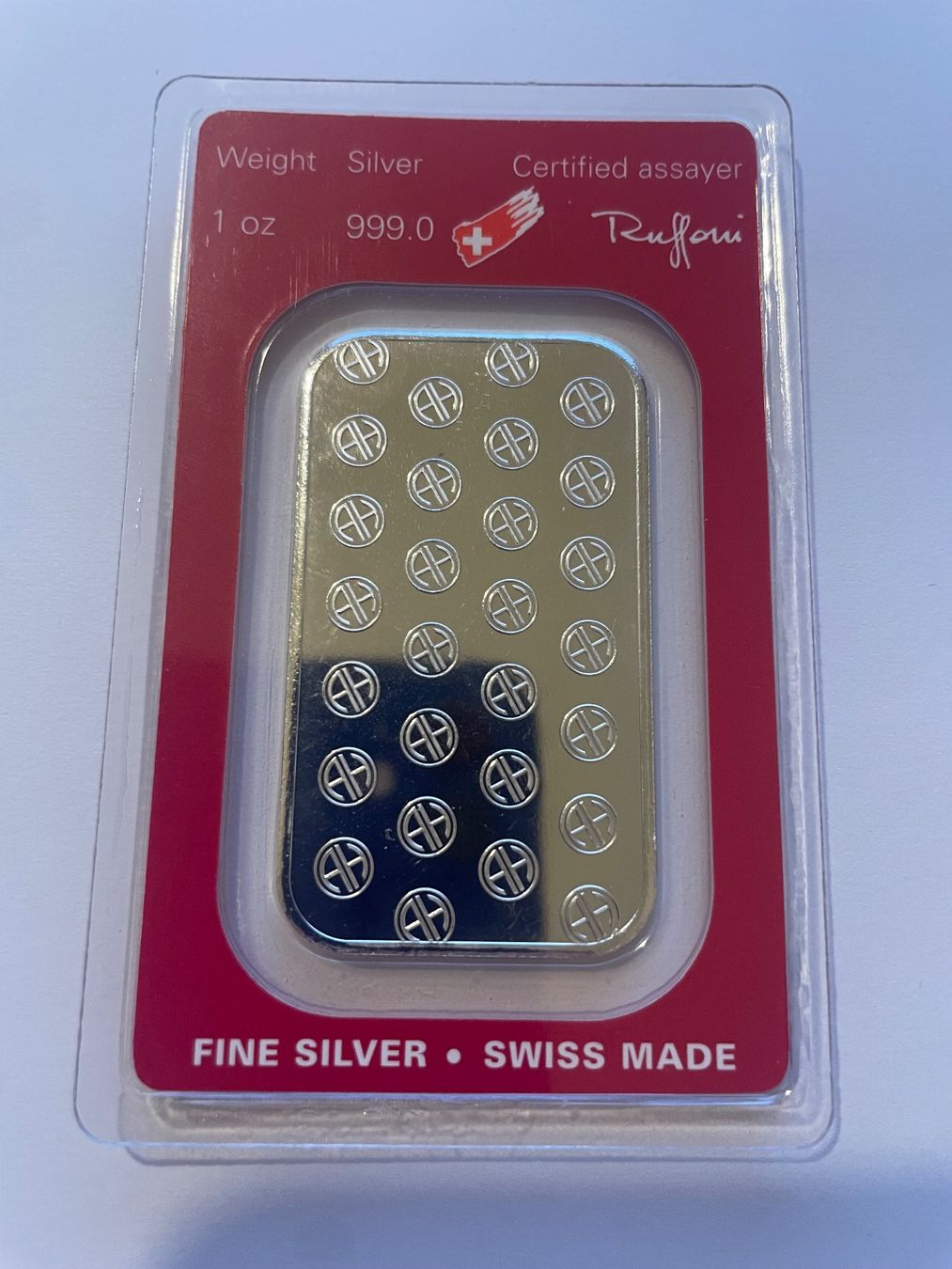 Argor-Heraeus 1 Unze Feinsilber 999,0 Schweizer Silber (Gebraucht) in ...