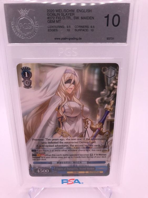 WS - Goblin Slayer Figure of Tranquility Sword Maiden PGS 10 (Neu ...