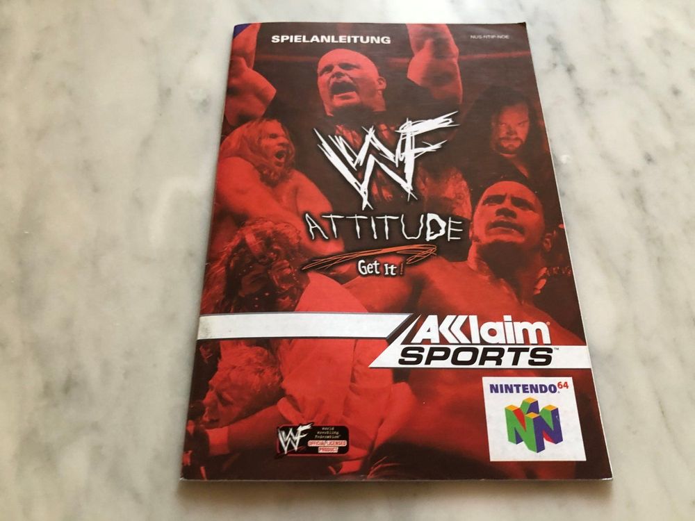 ANLEITUNG FÜR WWF ATTITUDE NINTENDO 64 | Kaufen auf Ricardo