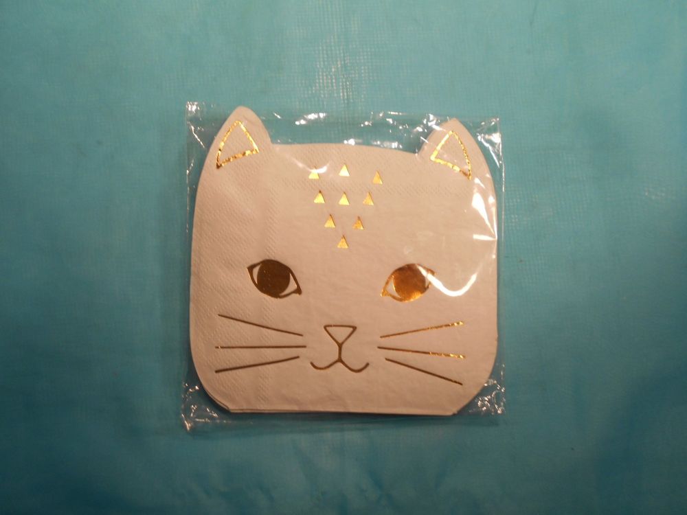 Servietten Katzen, Papier, 10 Stück, 24 x 24cm (Neu und ...