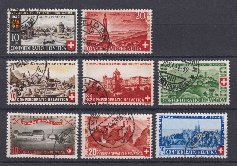 1942 - 44 Pro Patria B15 - B25, Kat. 47 | Kaufen auf Ricardo