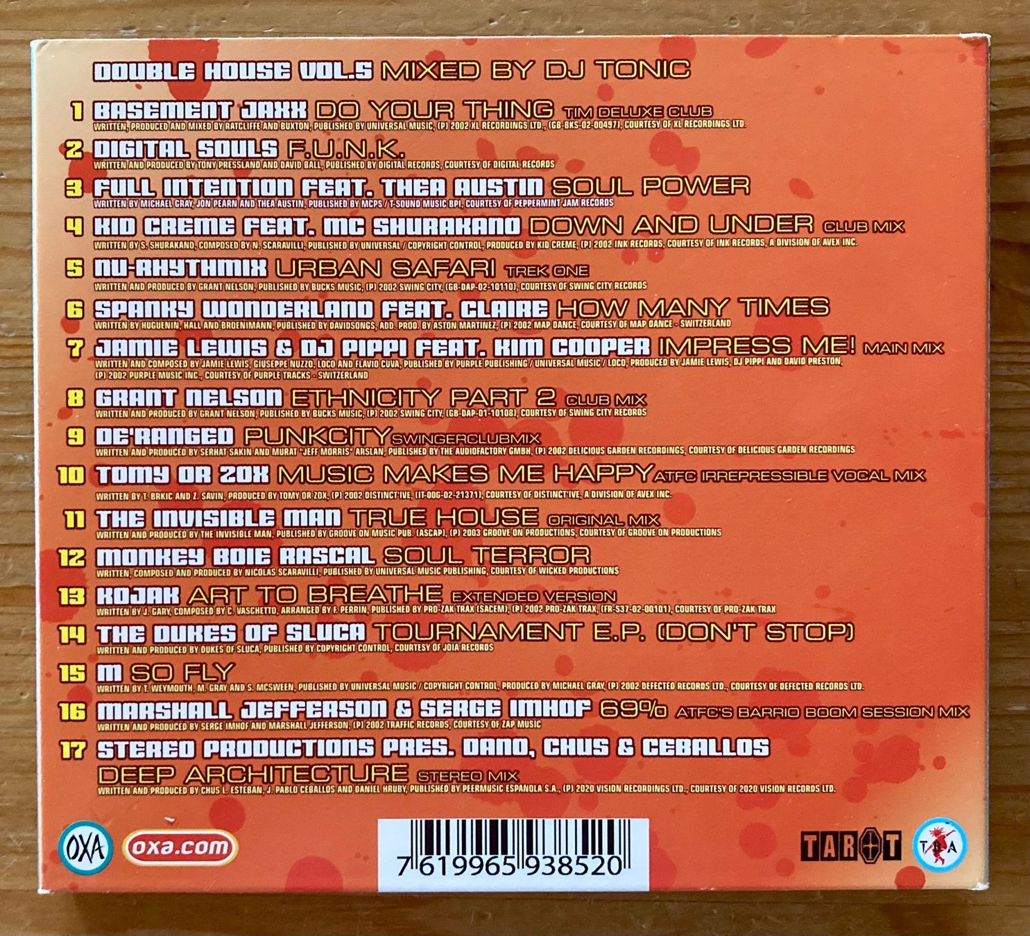 OXA Double House Vol. 5 - DJ Tonic (NEU) (Neu (gemäss Beschreibung)) in ...
