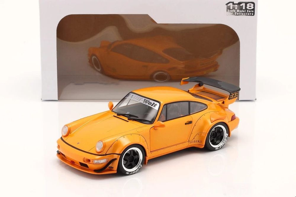 Porsche 911 (964) RWB Hibiki Baujahr 2016 orange 1:18 Solido (Neu und ...