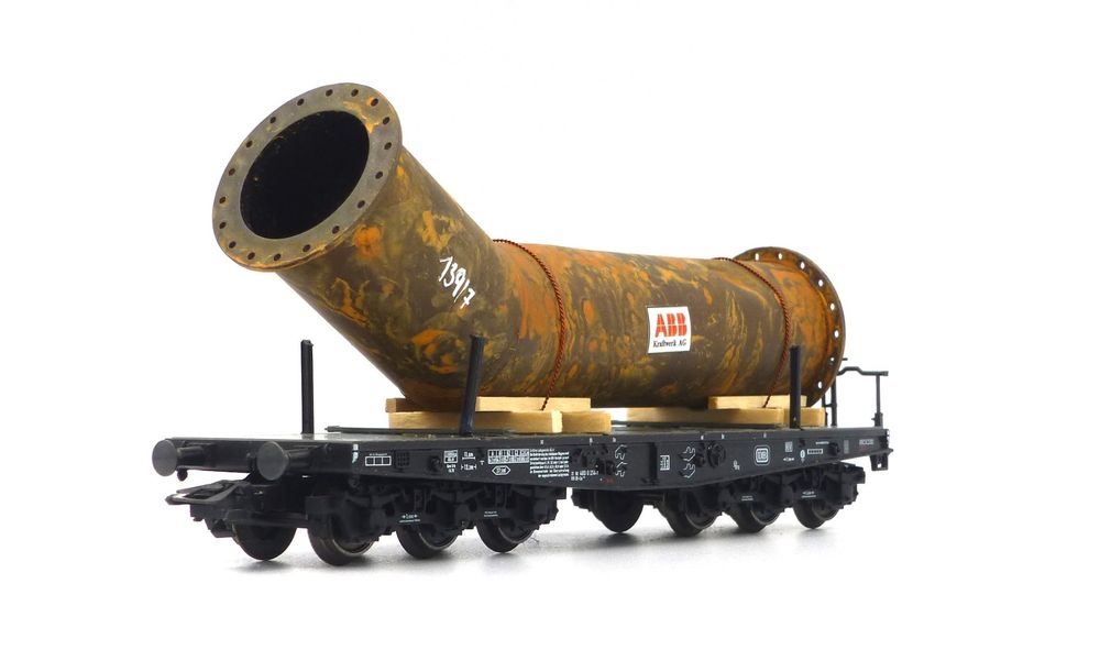 Beladener 6-achsiger Schwerlastwagen DB AC H0 Märklin (1) (Gebraucht ...