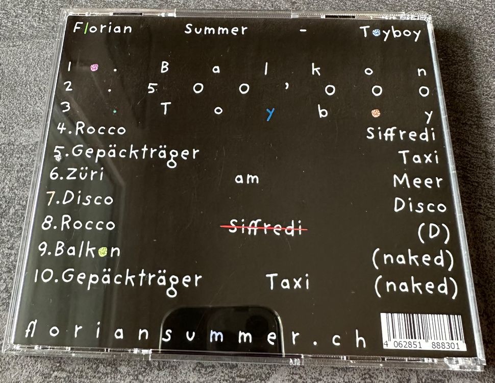 Signiertes Florian Summer Album «Toyboy» von 2020 (Neu und ...