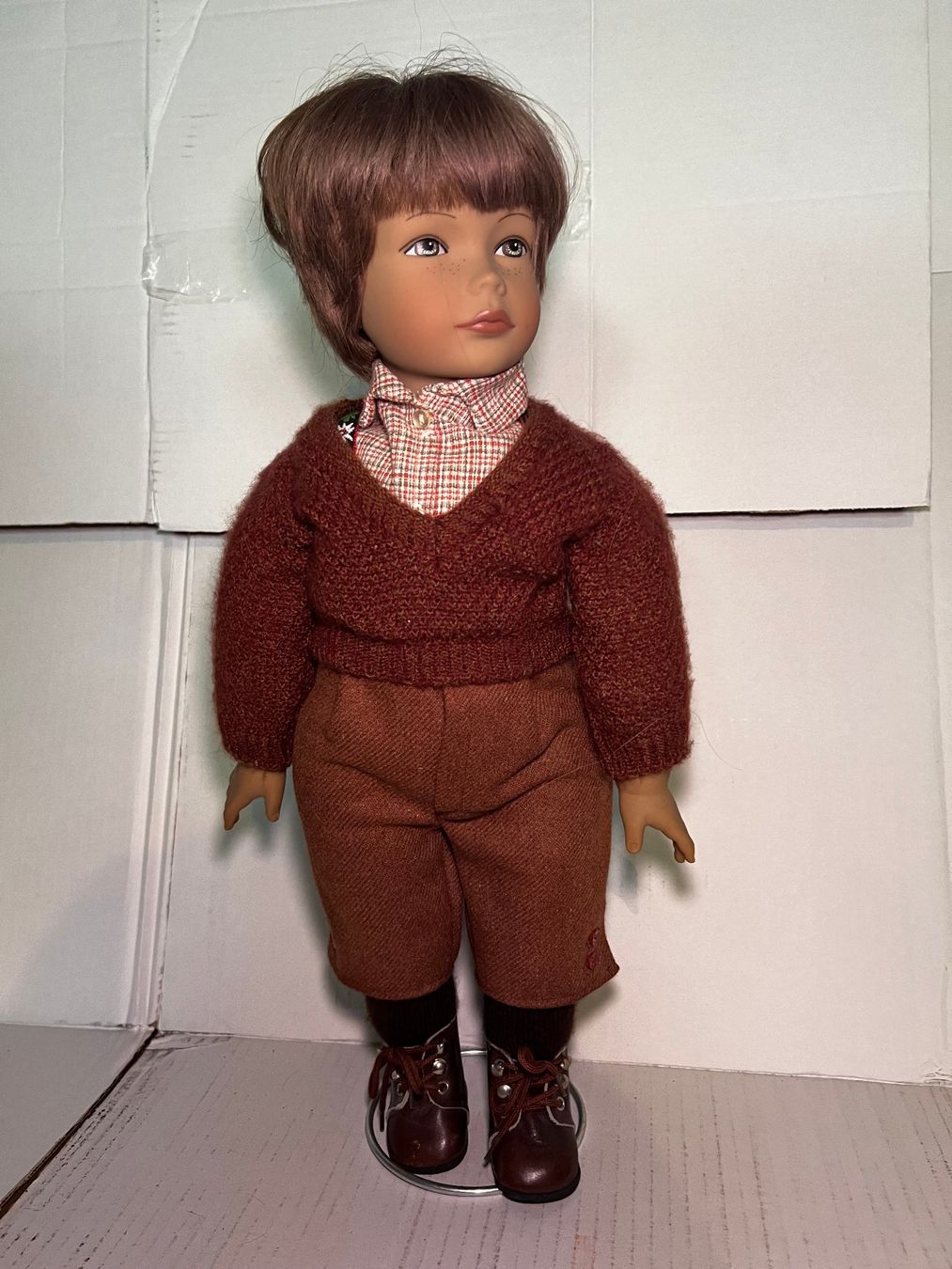 Puppe Künstlerpuppe Heidi Ott K9-87-86 Jörg 1987 m Ständer (Gebraucht ...
