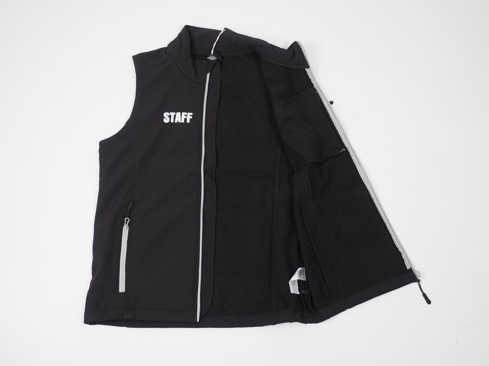 Softshell Gilet mit Beschriftung: Staff - Gr. S (25111532PL) (Neu ...