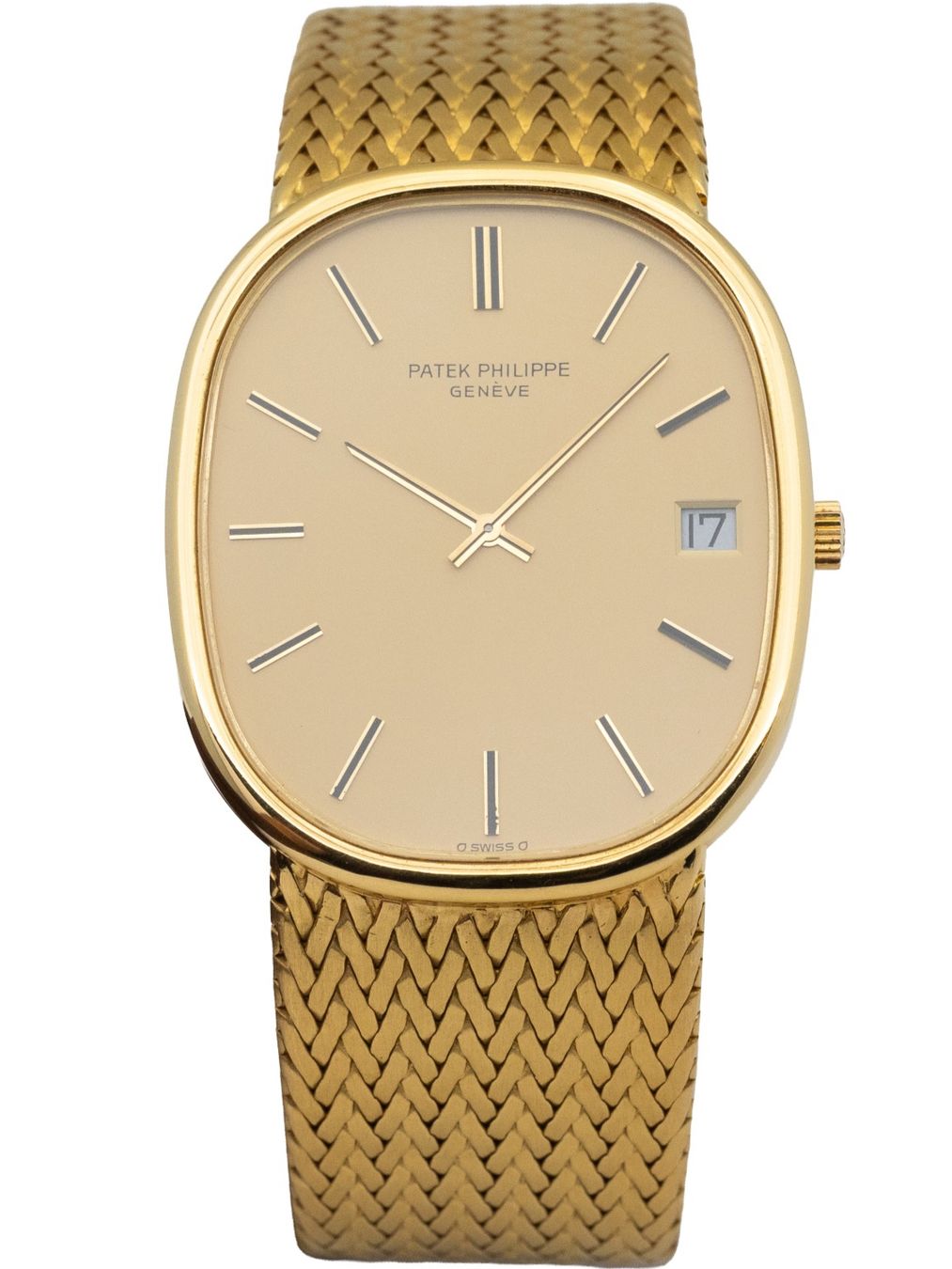 Patek Philippe Ellipse Jumbo Champaign dial 3605 Full set (Gebraucht ...