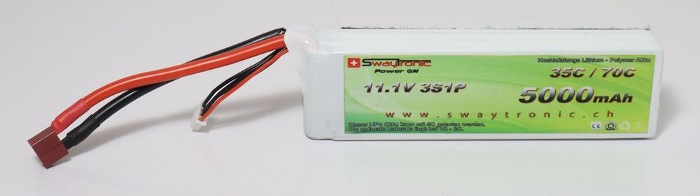 Swaytronic 3S LiPo Akku 11.1V 5000mAh 35C Deans | Kaufen auf Ricardo