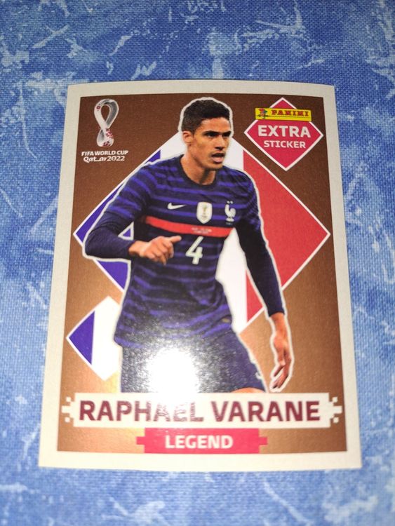Panini WM 2022 Extra Sticker Bronze Edition Raphaël Varane (Neu (gemäss Beschreibung)) in ...
