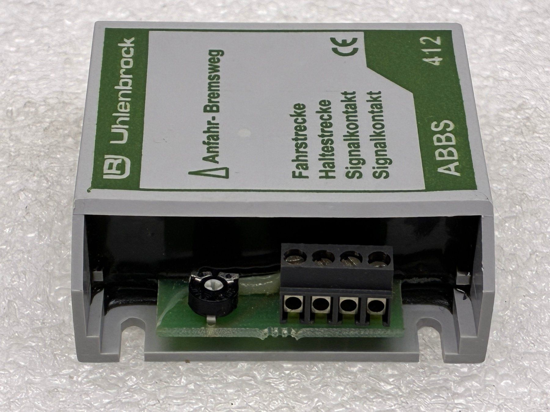 Uhlenbrock ABBS 412 Anfahr-Bremsweg Fahrstrecke Haltestrecke (Defekt ...