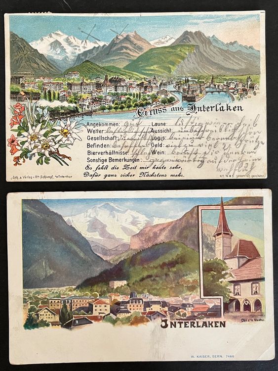 Interlaken, 2 Ak's, Lithos | Kaufen auf Ricardo
