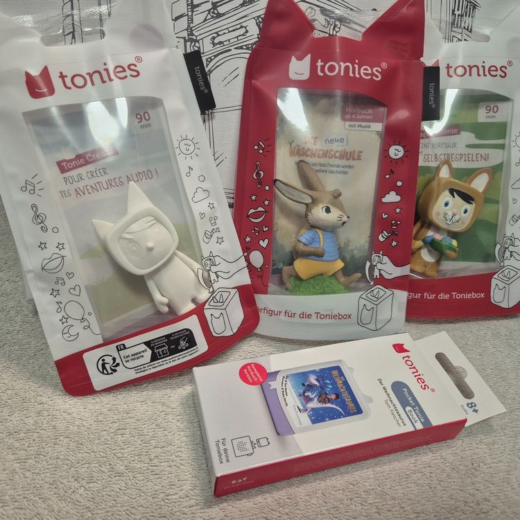 Tonies Hörfigure Set Kreativ-Tonie, Hasenschule, Tonie Boo (Neu und ...