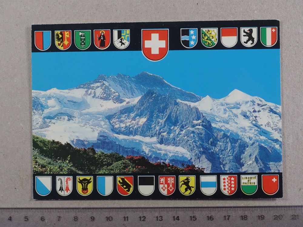 Berner Oberland, Kantonswappen, Scheidegg, Jungfrau (Gebraucht) in Lenzburg für CHF 2 – mit ...